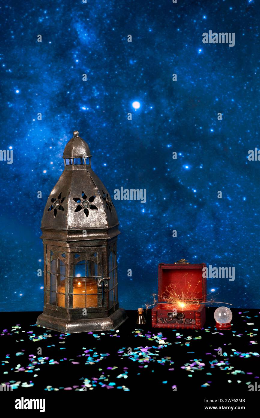 Flying blue glass boxes hi-res stock photography and images - Alamy