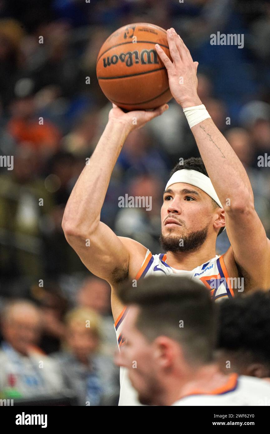 Orlando, Florida, USA, January 28, 2024, Phoenix Suns guard Devin ...