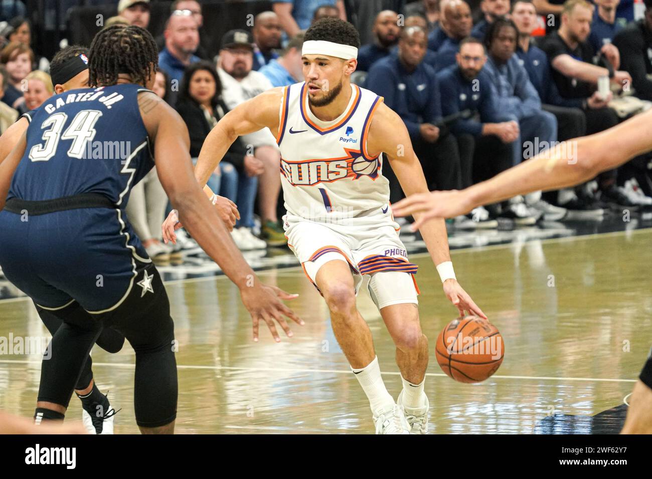Orlando, Florida, USA, January 28, 2024, Phoenix Suns guard Devin ...