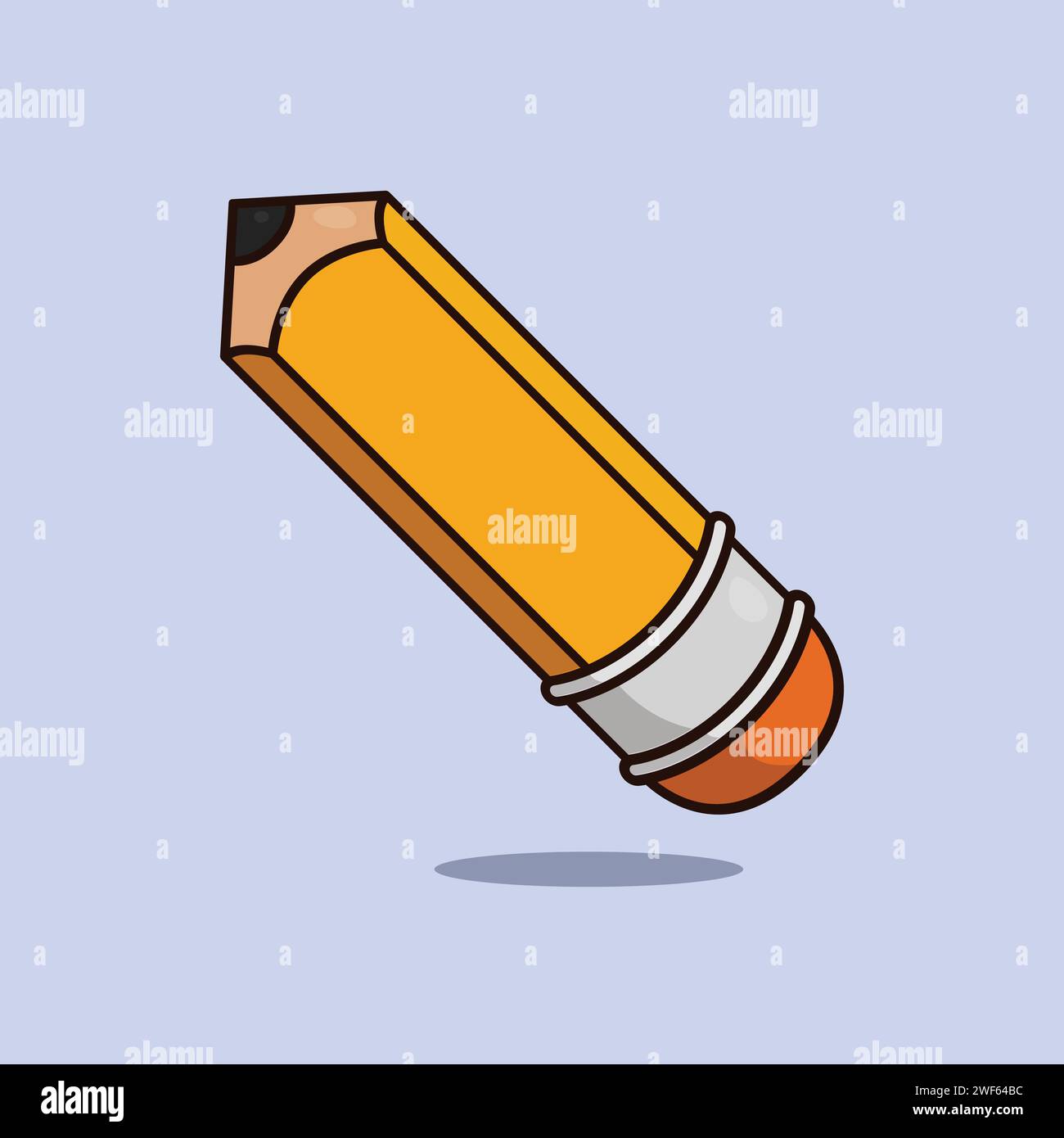 School pencil Icon Vector Pencil Illustration Stock Vector Image & Art ...