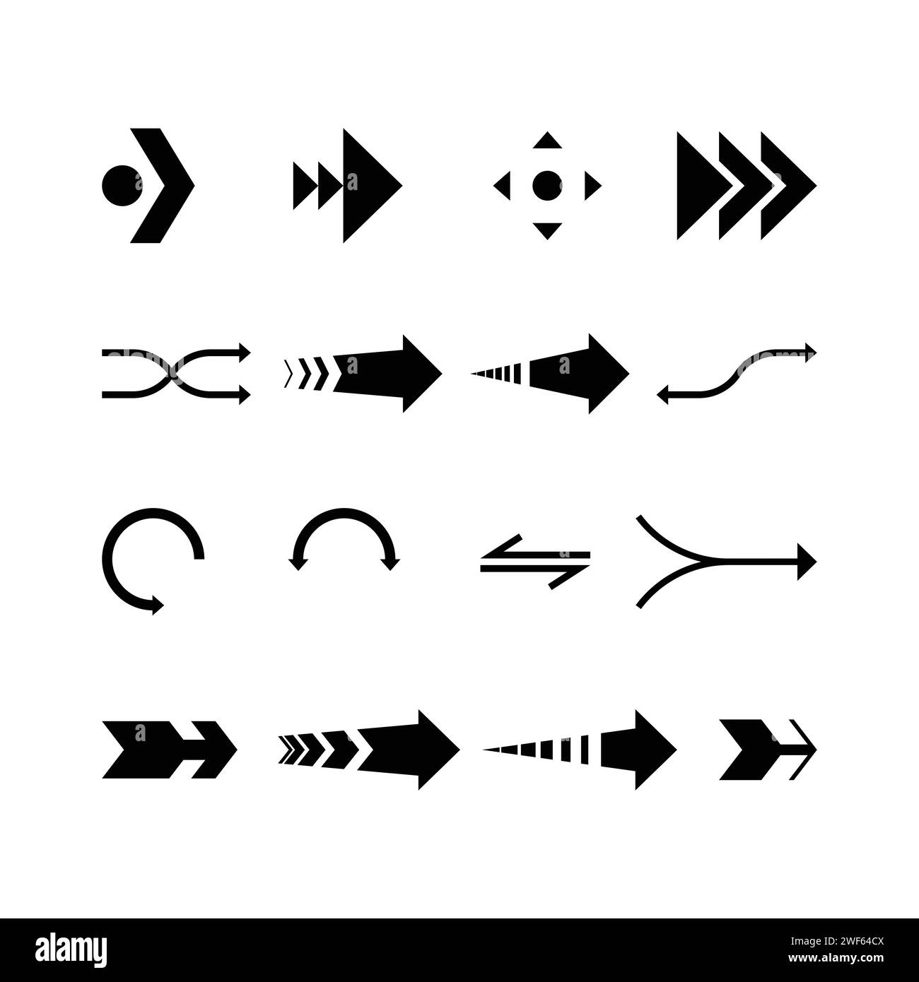 Set hand drawn random Black and White Stock Photos & Images - Alamy