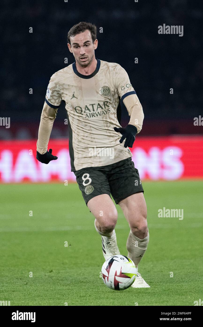 Paris, France. 28th Jan, 2024. Fabian Ruiz Pena of PSG in action during ...