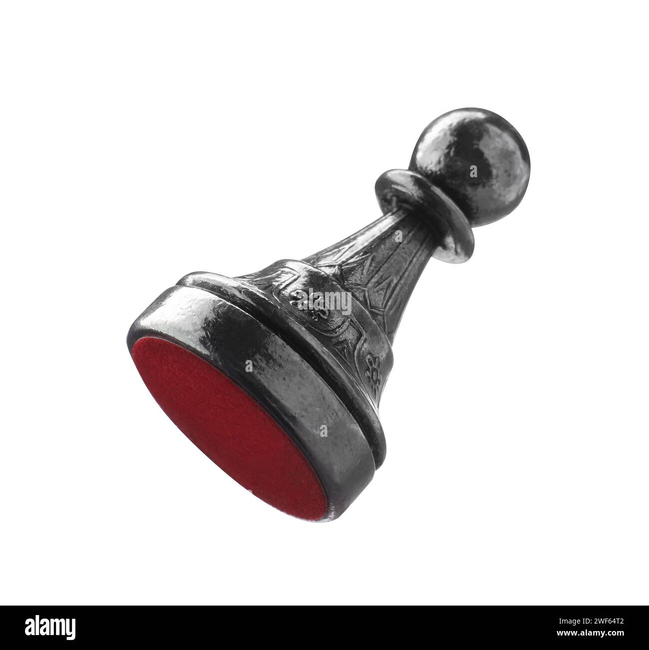 One black chess pawn isolated on white Stock Photo - Alamy