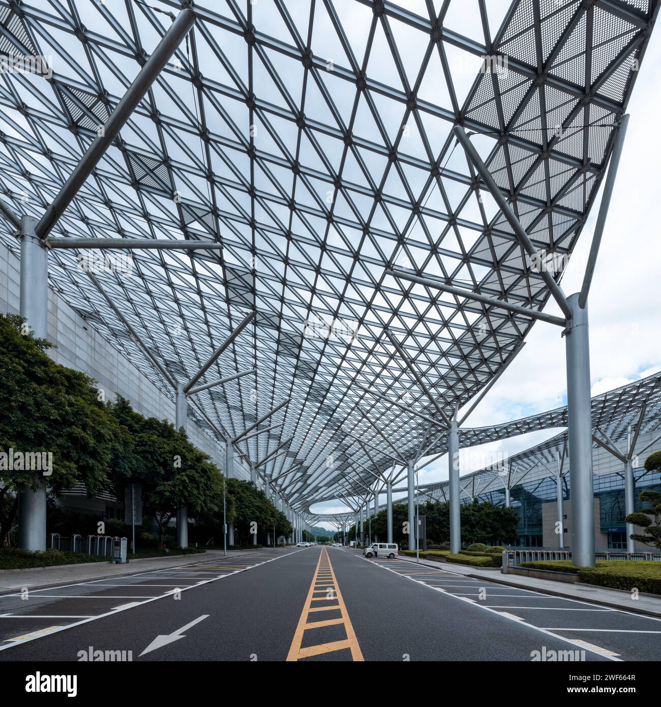 Chongqing Urban Architecture - International Expo Center Stock Photo ...