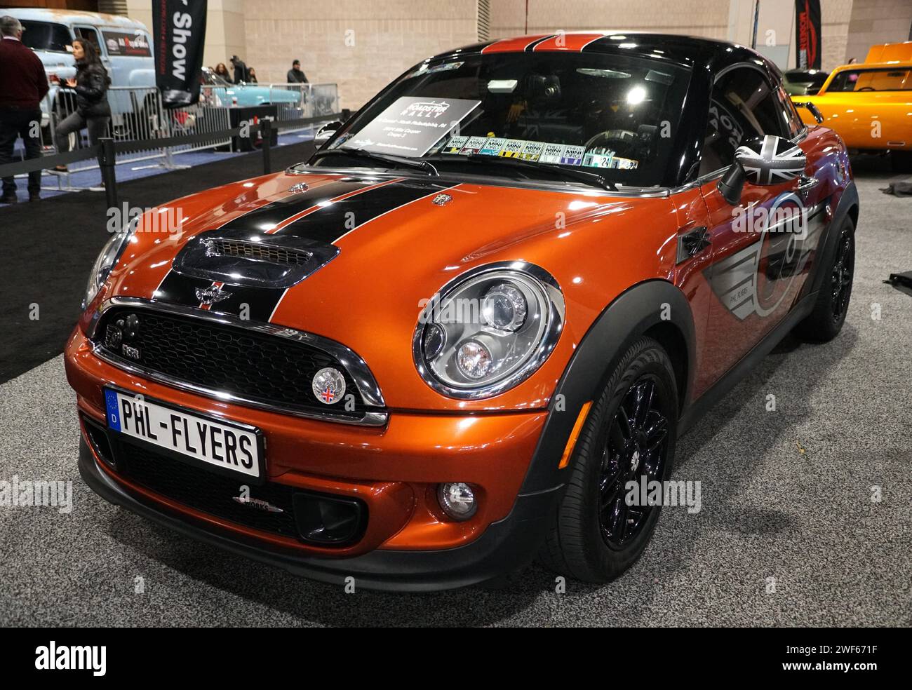 Pennsylvania, U.S.A - January 14, 2024 - The custom-made orange and ...