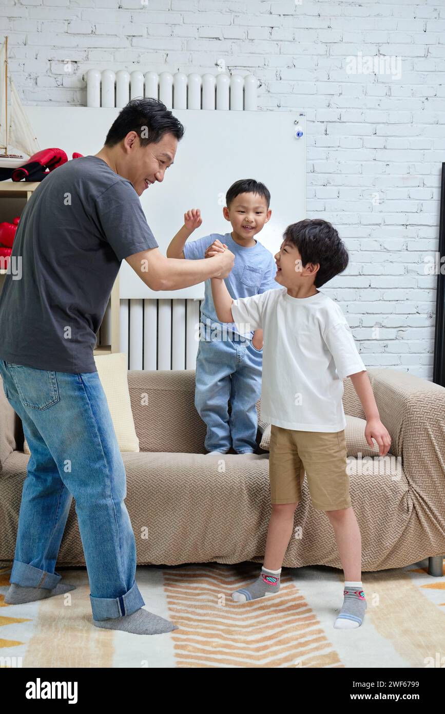Two boys wrestling hi-res stock photography and images - Alamy