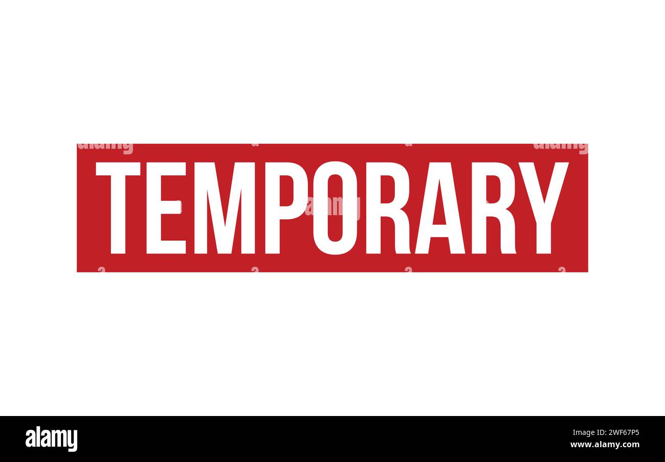 Temporary Stamp. Temporary Rubber grunge Stamp Seal Stock Vector Image ...