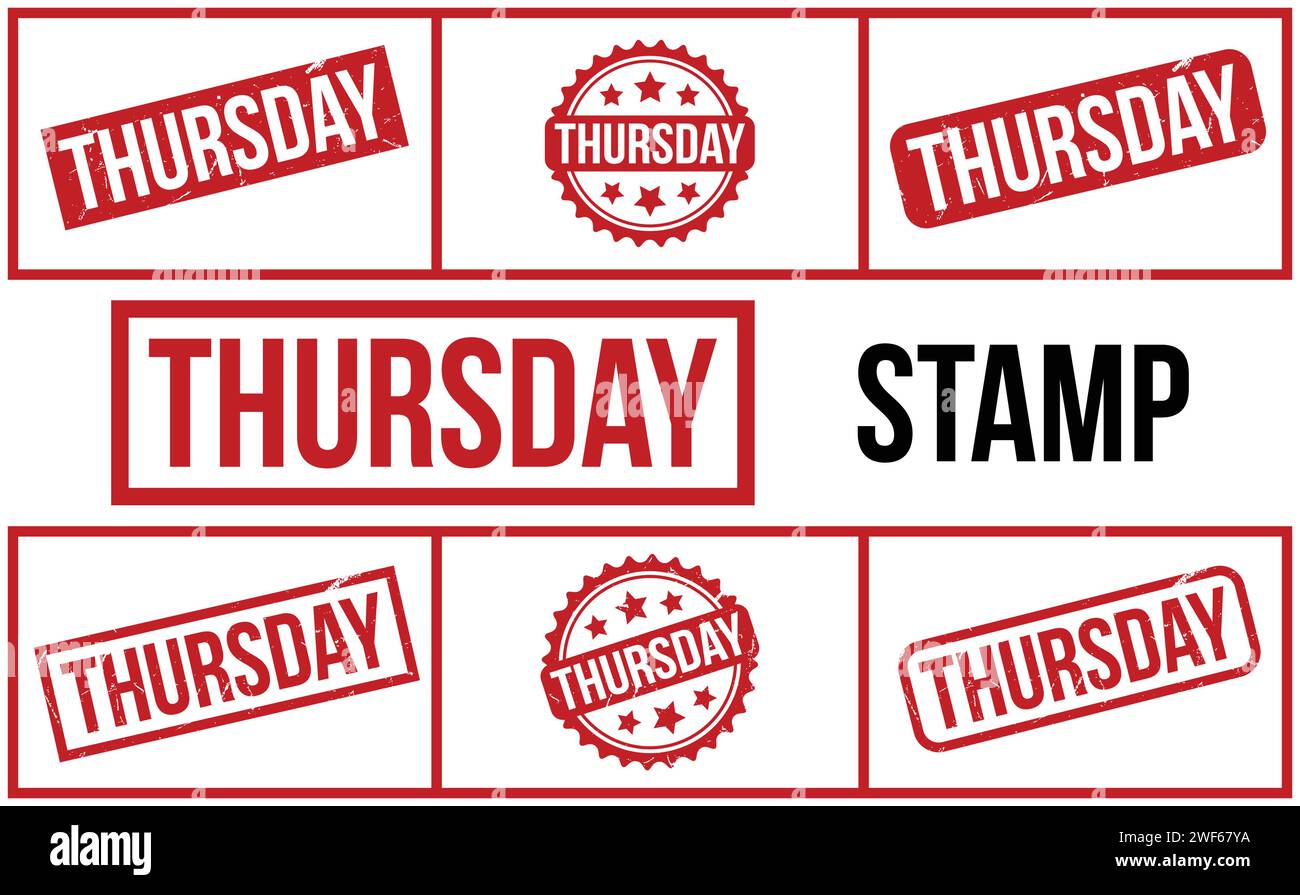 Thursday stamp Stock Vector Images - Alamy