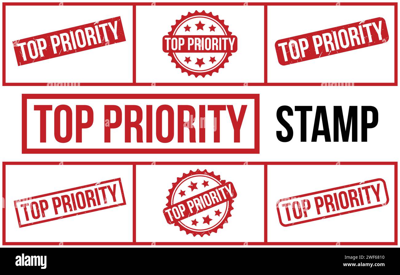 Top priority seal Stock Vector Images - Alamy