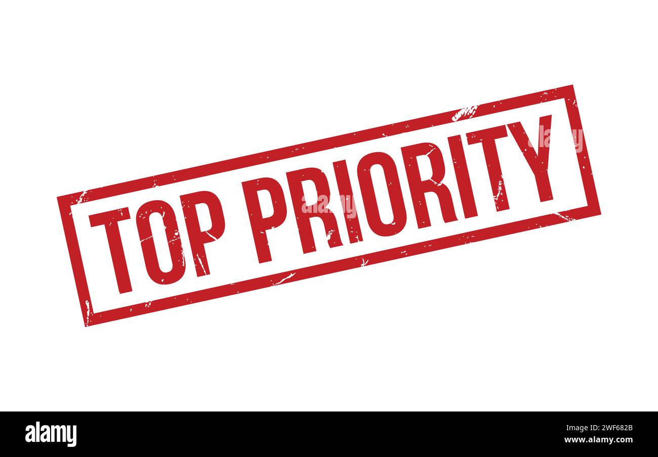 Top priority stamp Cut Out Stock Images & Pictures - Alamy