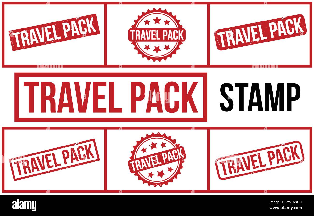 Travel pack rubber stamp hi-res stock photography and images - Alamy