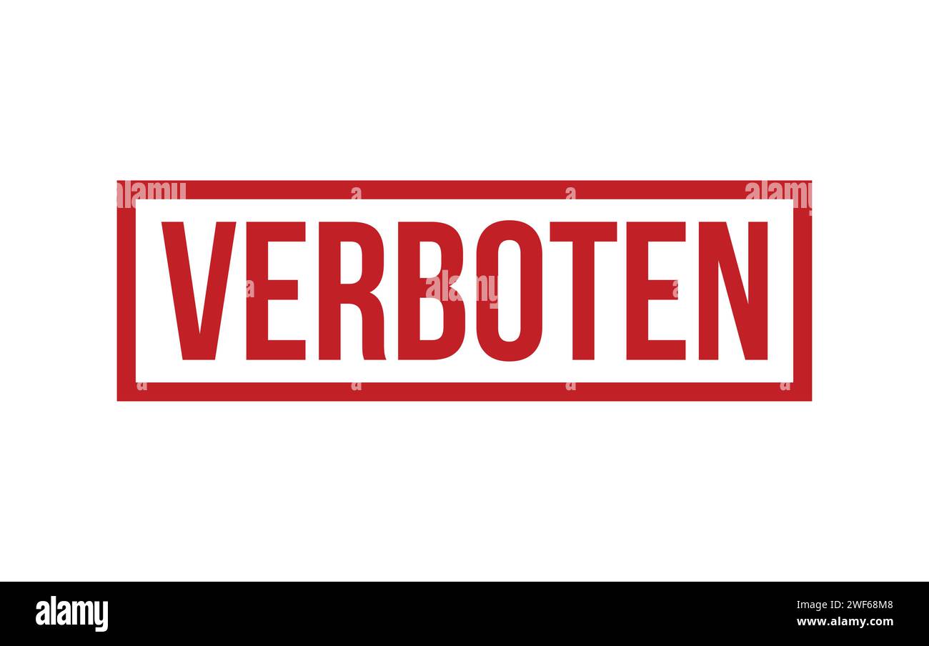 Verboten stamp hi-res stock photography and images - Alamy