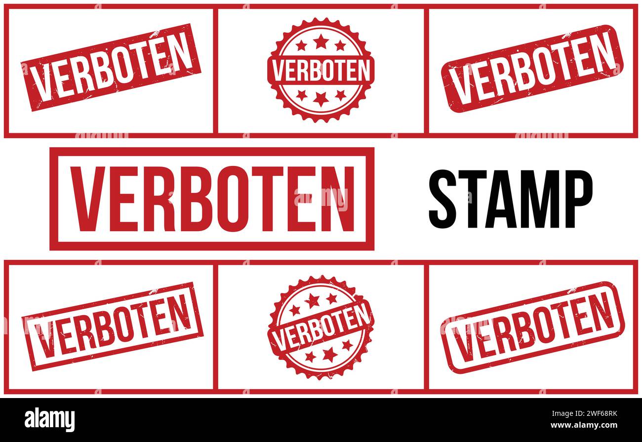 Verboten stamp hi-res stock photography and images - Alamy