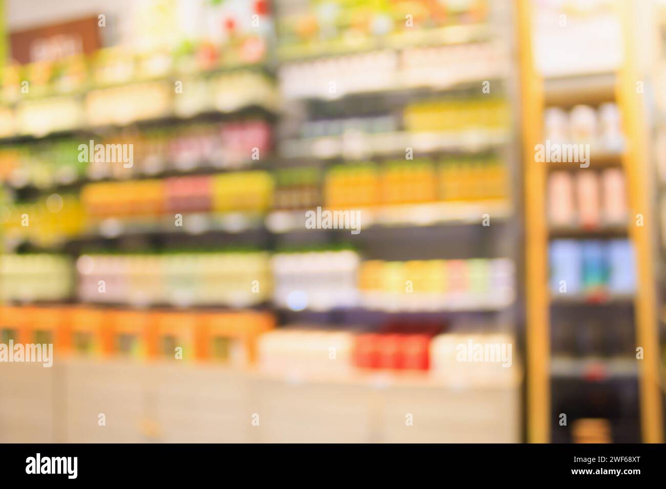 Health and Beauty product shelves in cosmetic shop store abstract ...