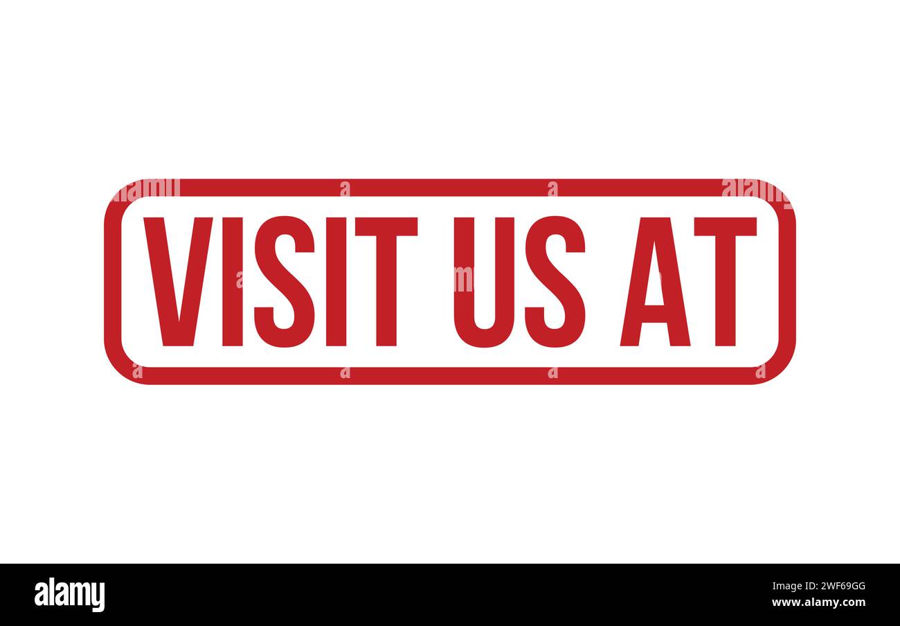 Visit Us At Stamp. Visit Us At Rubber grunge Stamp Seal Stock Vector ...