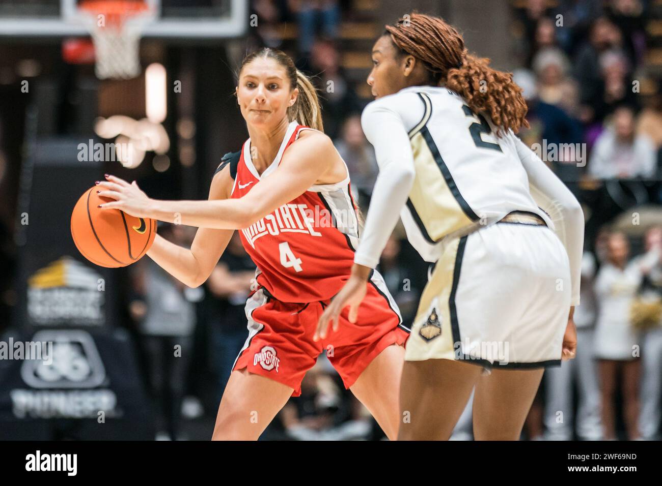 West Lafayette, Indiana, USA. 28th Jan, 2024. Ohio State Buckeyes Guard ...