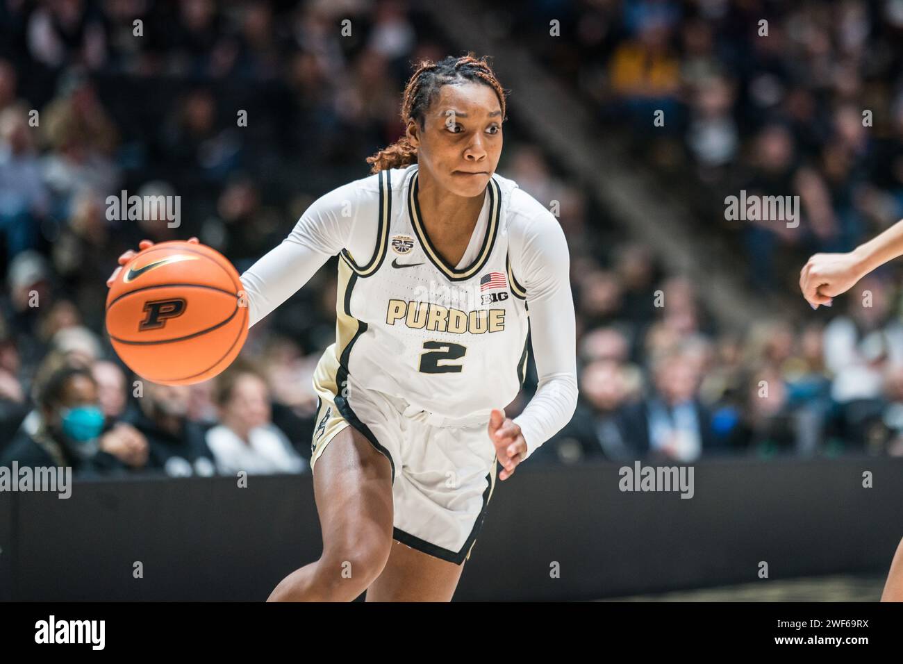 West Lafayette, Indiana, USA. 28th Jan, 2024. Purdue Boilermakers Guard ...