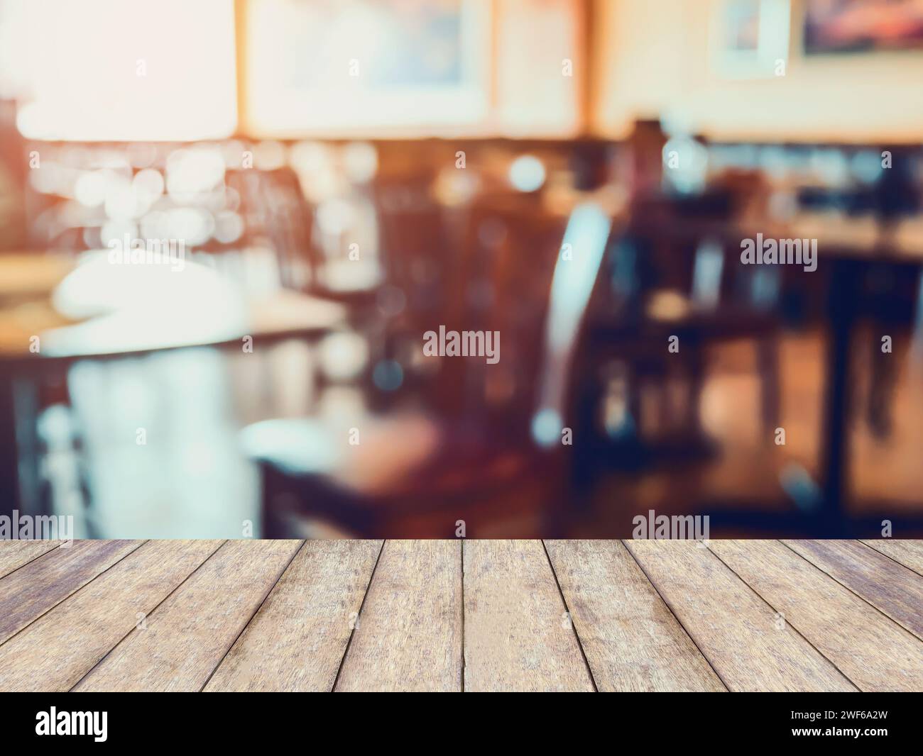 coffee shop cafe restaurant blur background vintage effect style. For ...