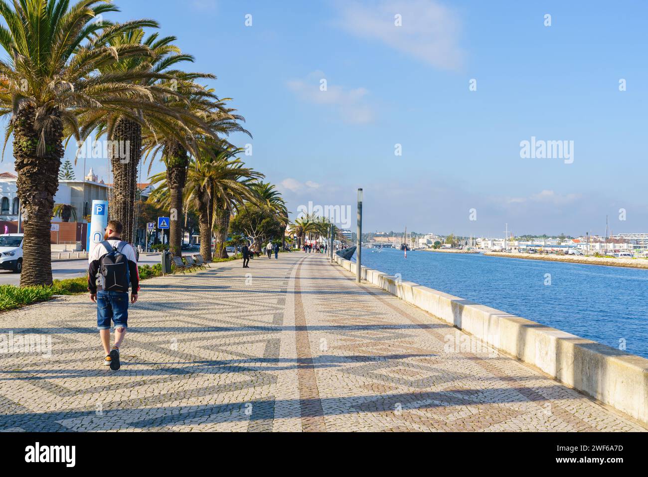 Lagos, Algarve, portugal - December 30, 2023. Scenic coastal walk in ...