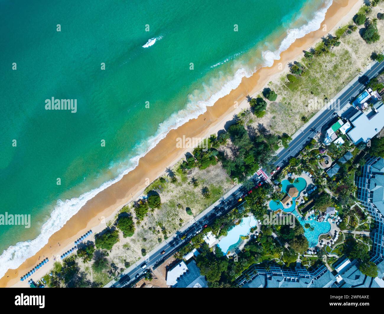 Beautiful beach seacoast view at open sea in summer season,Nature ...