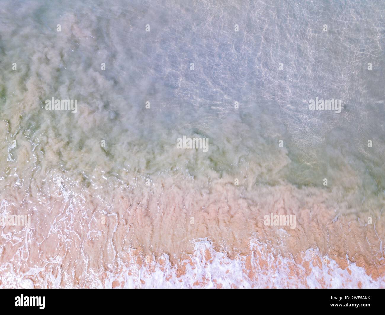 Summer sea nature background,Aerial view of texture sand water ...