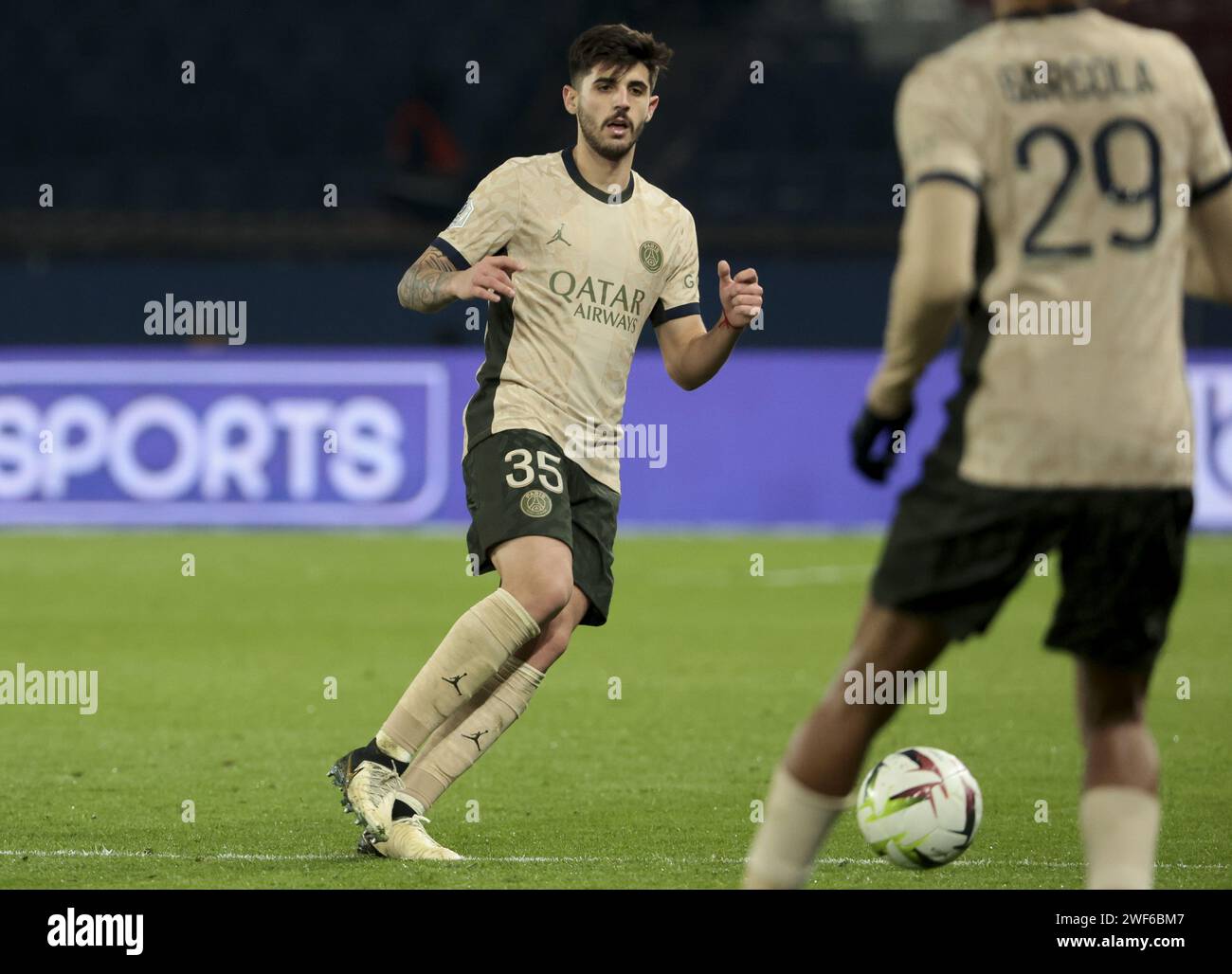 Lucas Beraldo of PSG during the French championship Ligue 1 football ...