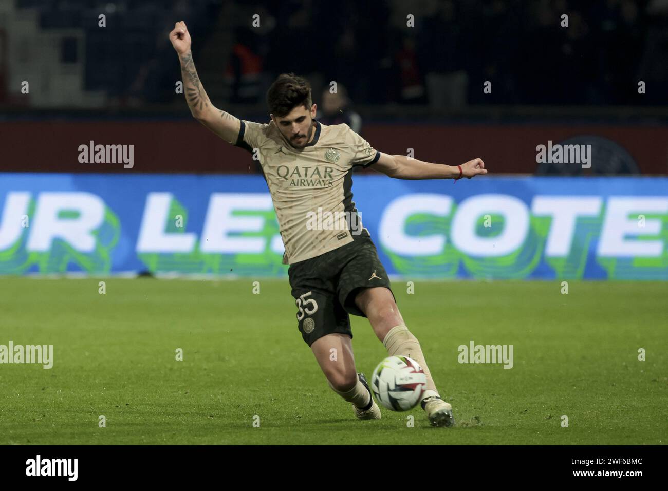 Lucas Beraldo of PSG during the French championship Ligue 1 football ...