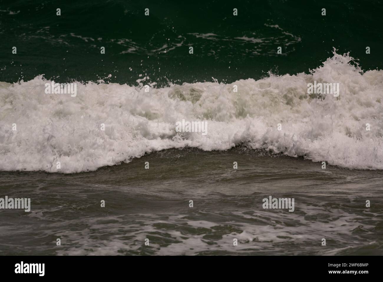 Amazing sea waves crashing on beach Stock Photo - Alamy