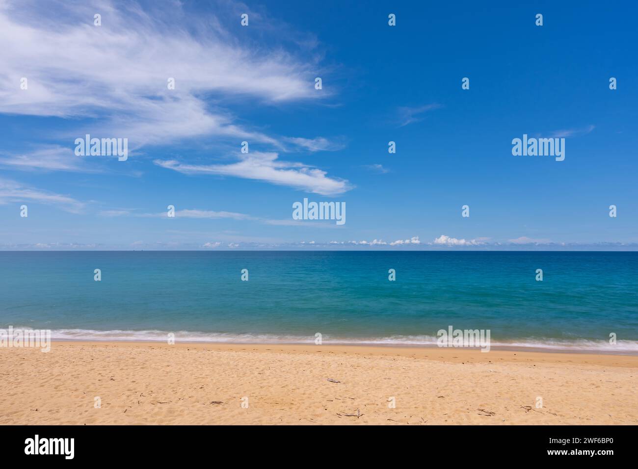 Amazing sea ocean in good weather day,Nature beach background Stock ...