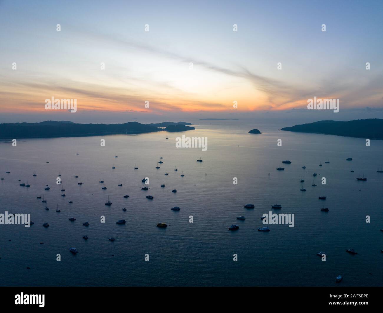 Flying over sailboats in bay hi-res stock photography and images - Alamy