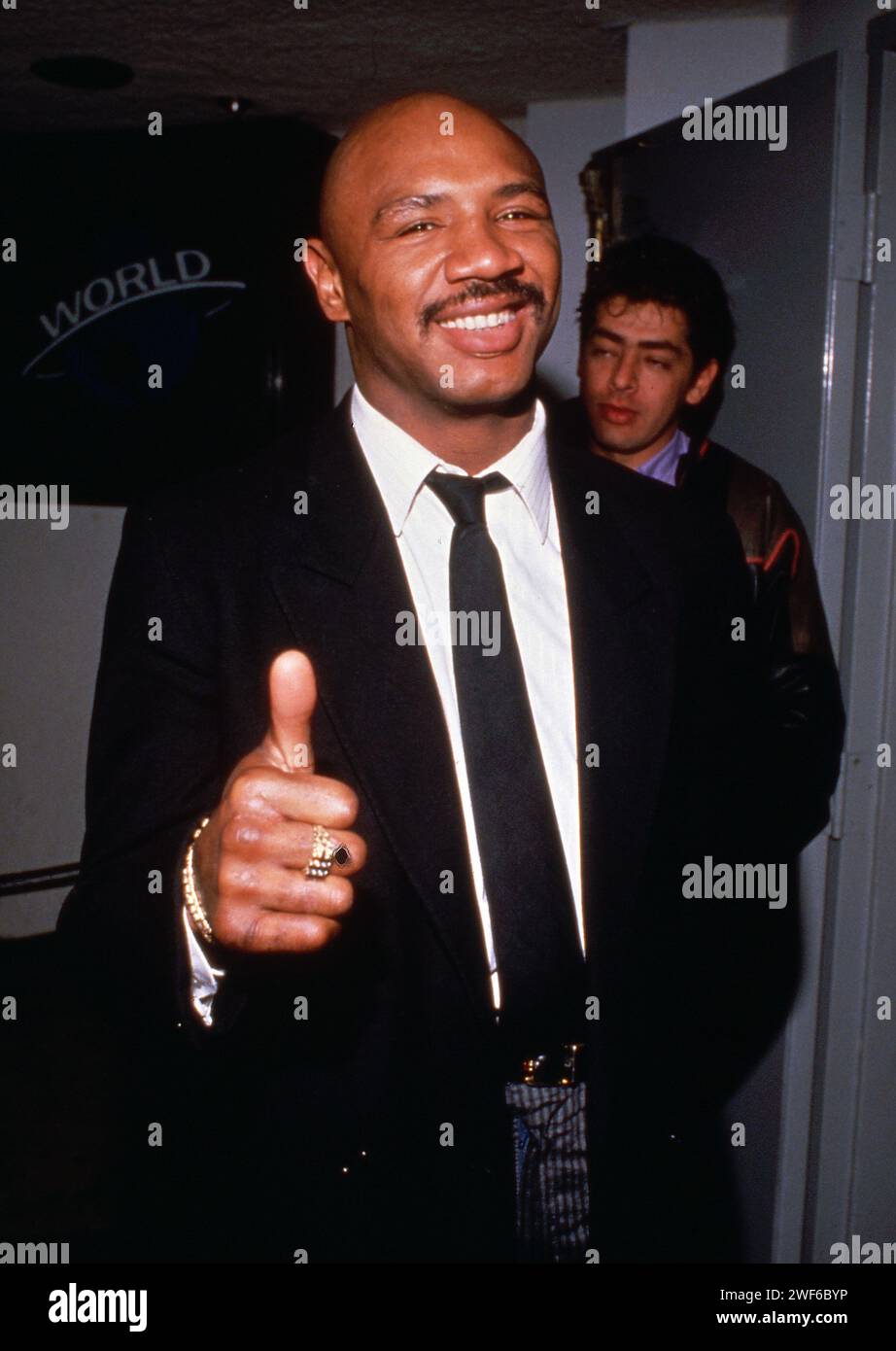 Marvin Hagler 1989 .Credit: Ralph Dominguez/MediaPunch Stock Photo - Alamy