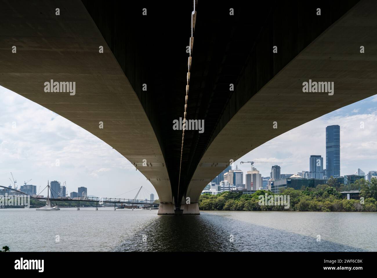 Brisbane city and the Brisbane River, from the Maritime Museum ...