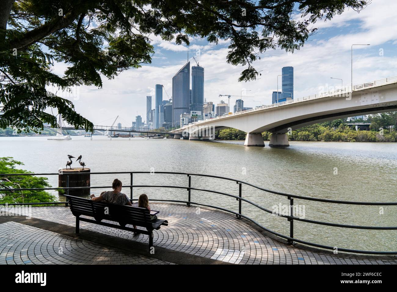Brisbane city and the Brisbane River, from the Maritime Museum ...