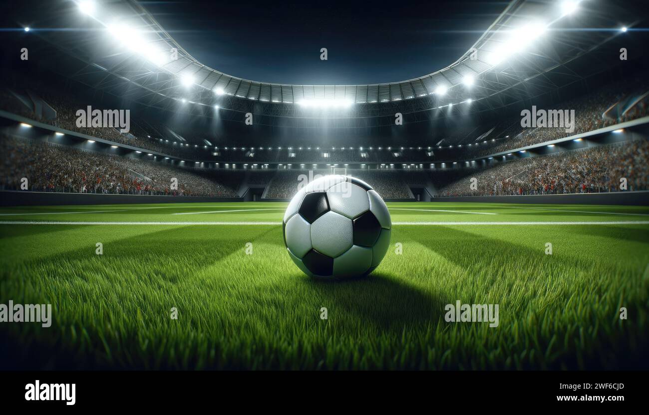 Glowing soccer field hi-res stock photography and images - Alamy