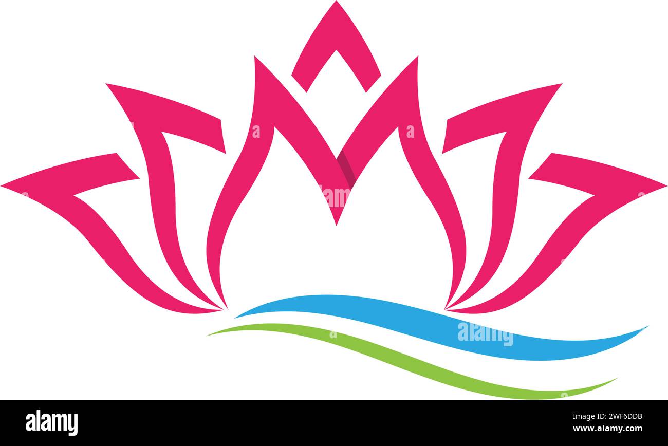 Beauty Vector lotus flowers design logo Template icon Stock Vector ...