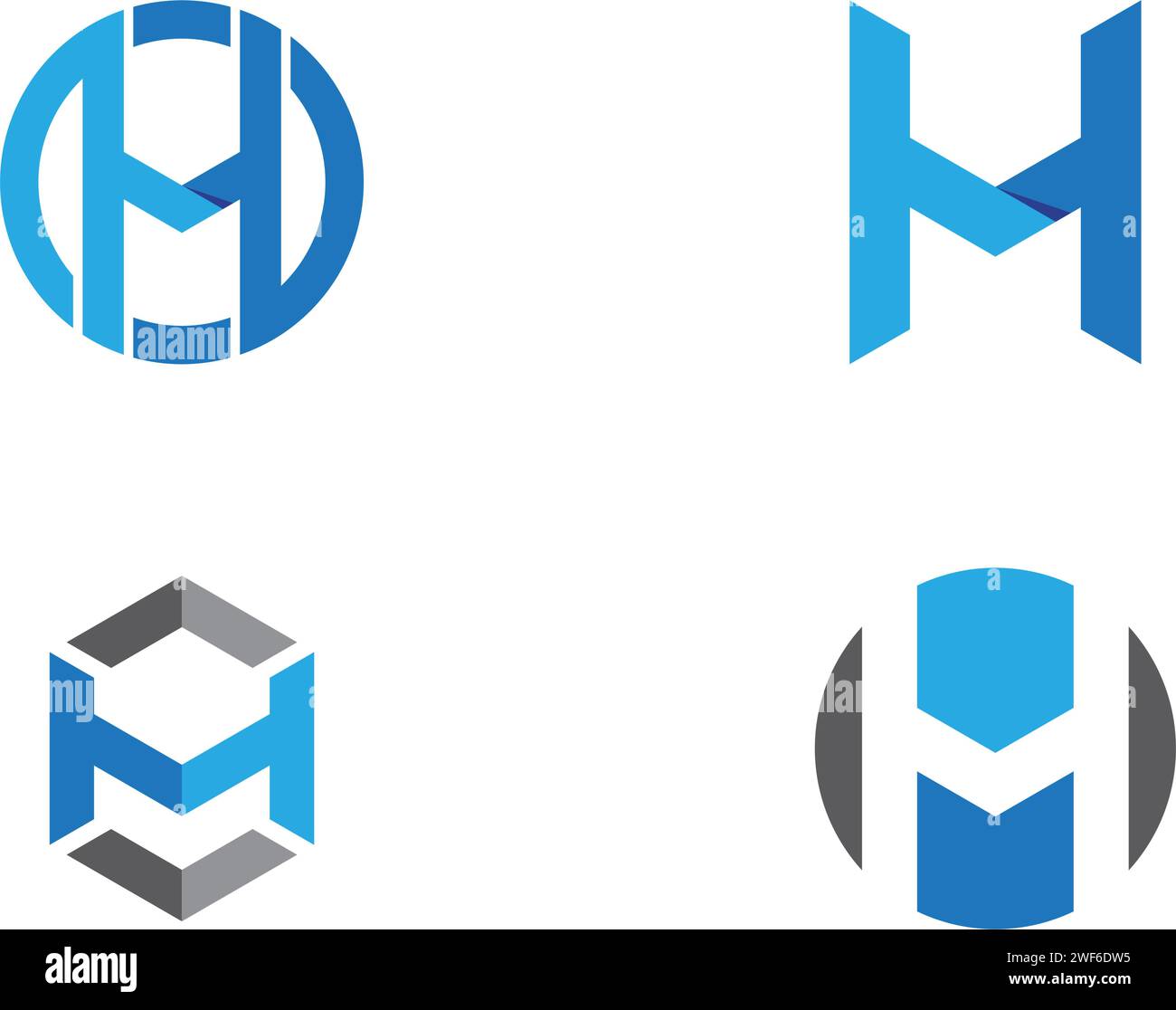 H Letter Logo Template Design Vector illustration Stock Vector Image ...