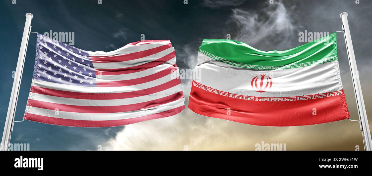 us vs iran flag The spectre of a direct US-Iranian military conflict ...