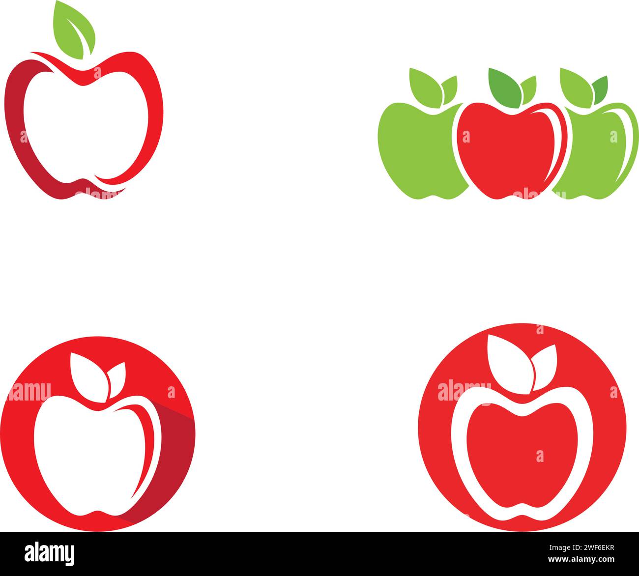 Apple vector illustration design icon logo template Stock Vector Image ...