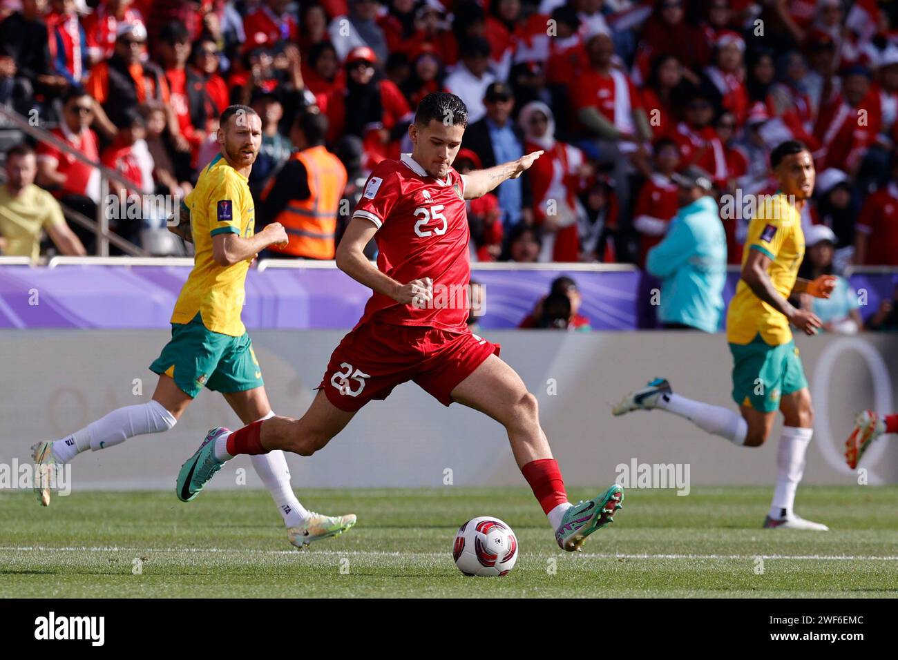 Doha, Qatar. 27th Jan, 2024. Justin Hubner (IDN) Football/Soccer : AFC ...