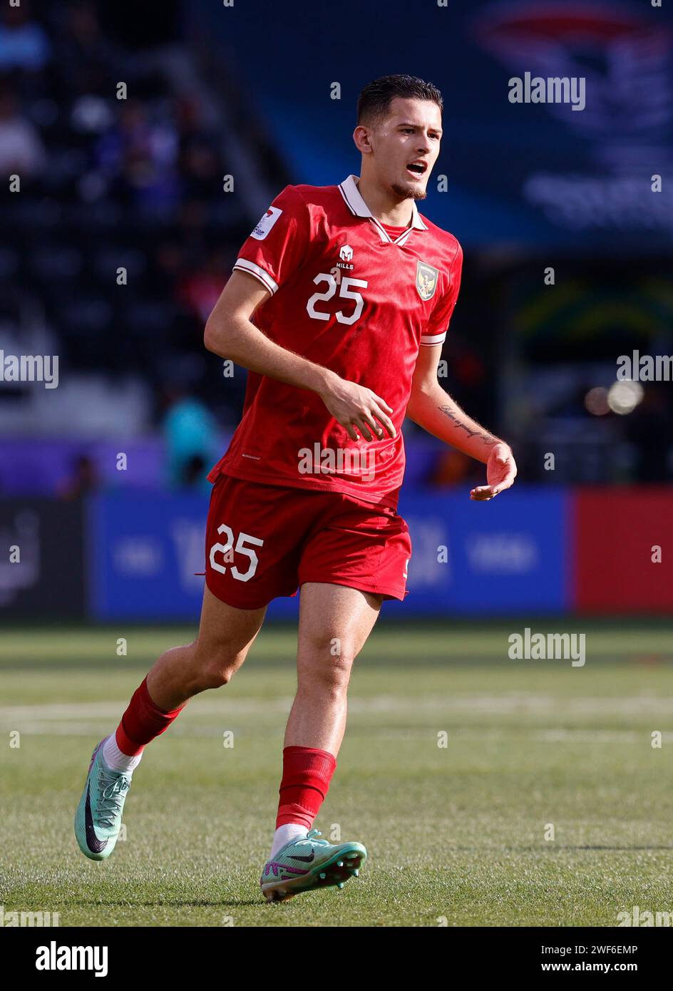Doha, Qatar. 27th Jan, 2024. Justin Hubner (IDN) Football/Soccer : AFC ...