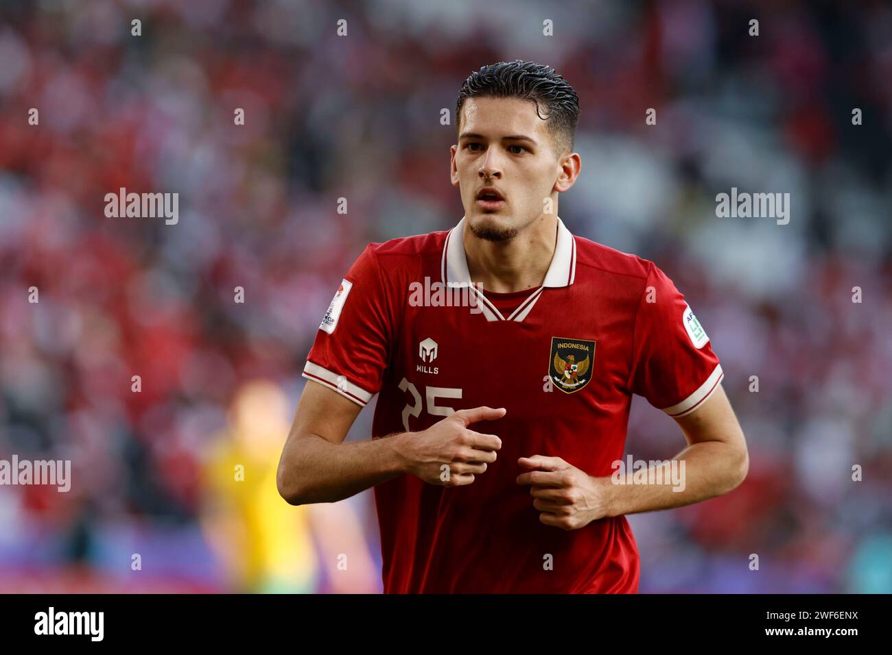 Doha, Qatar. 27th Jan, 2024. Justin Hubner (IDN) Football/Soccer : AFC ...