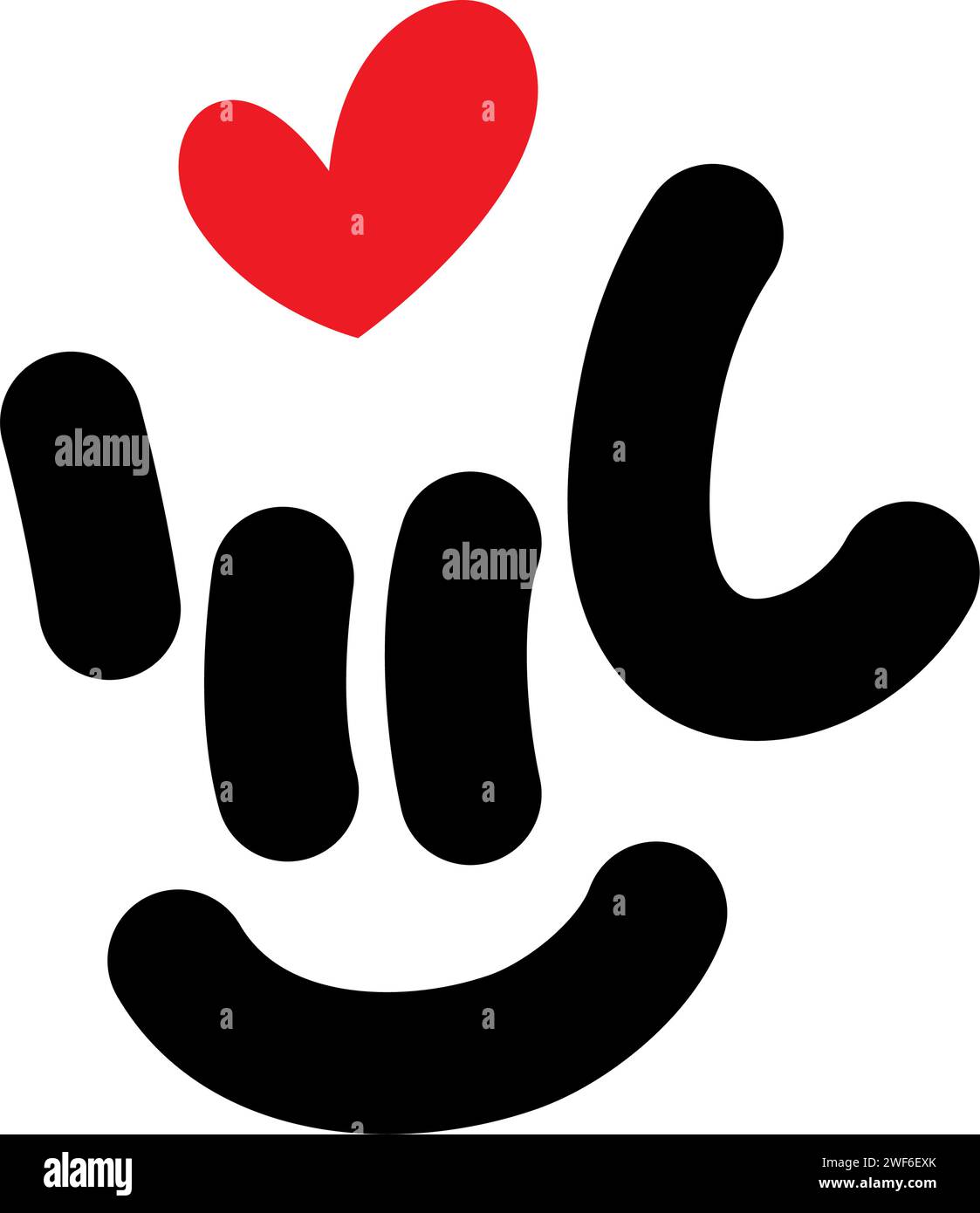 love sign hand gesture icon symbol with little heart valentine's day ...