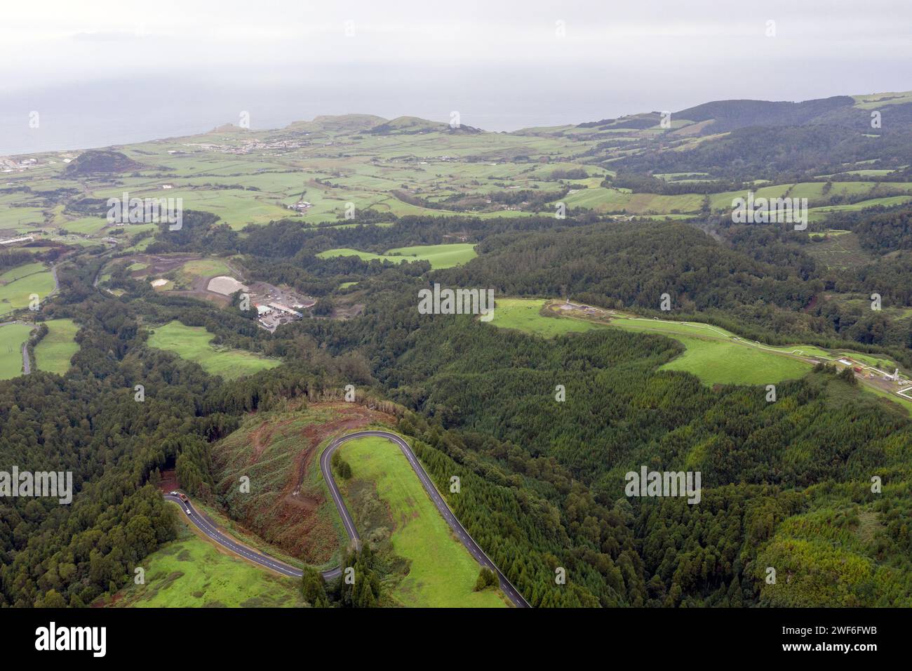 tiny houses in a forest on the island of São Miguel (Azores, Portugal ...