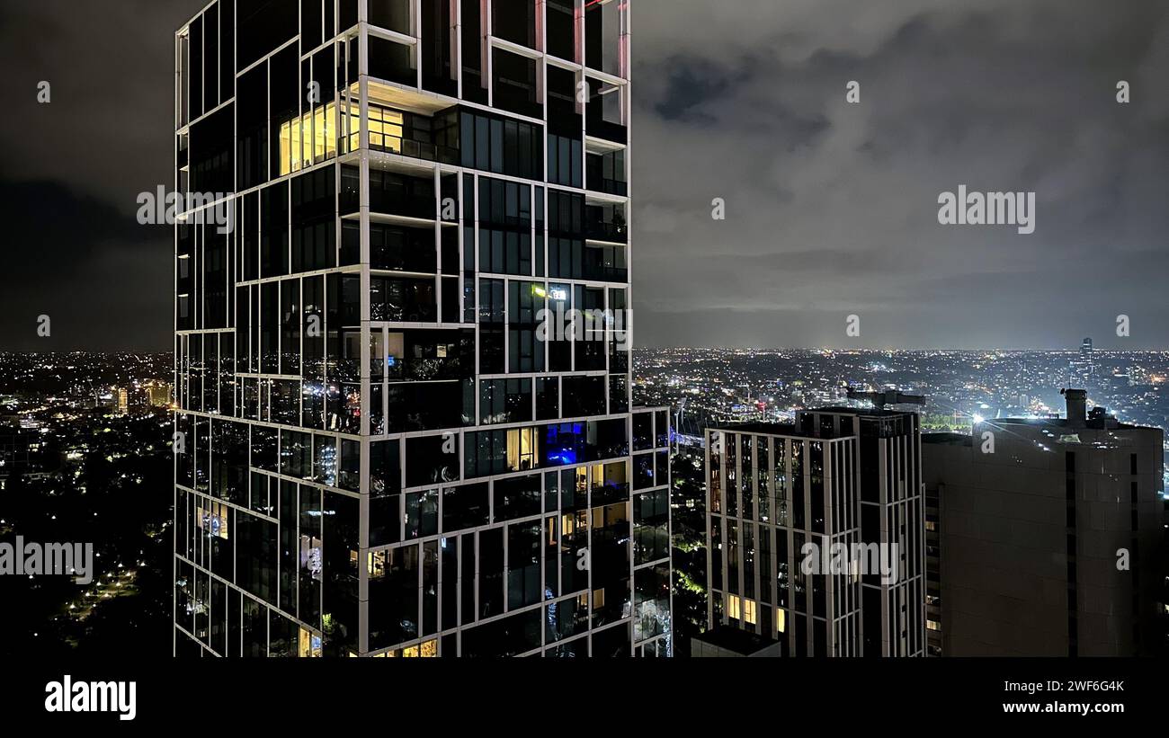 High angle night shot hi-res stock photography and images - Alamy