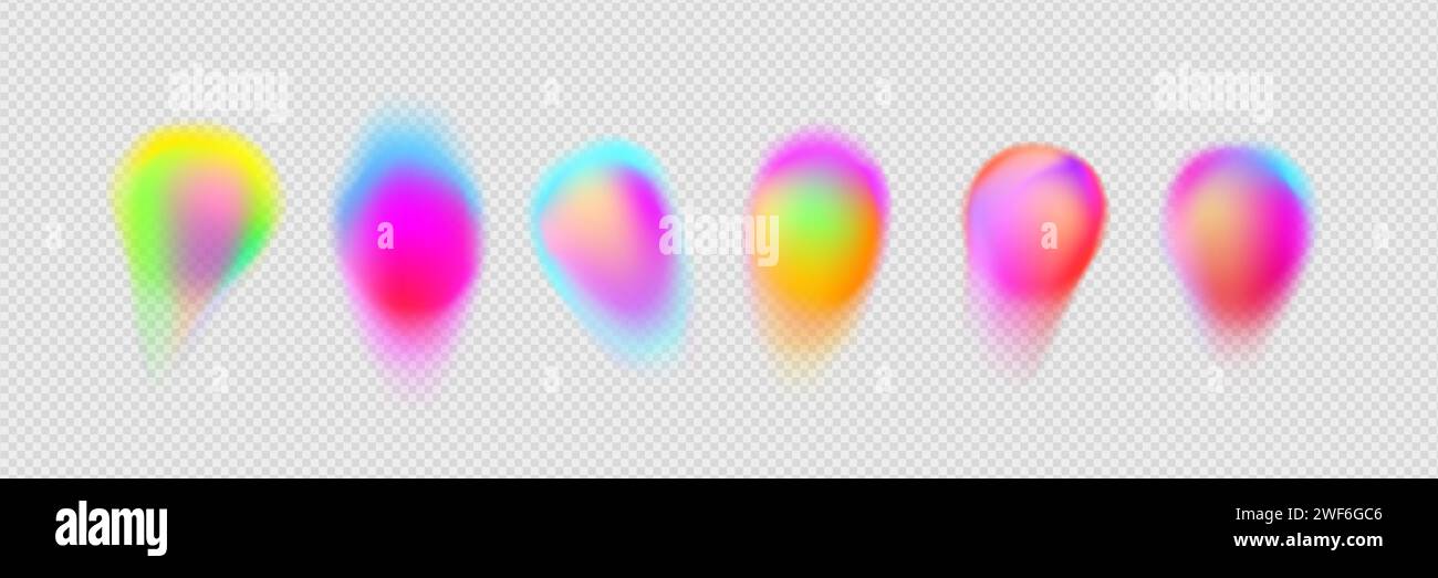 Blur gradient circle abstract shape with gradation of fluid color on ...
