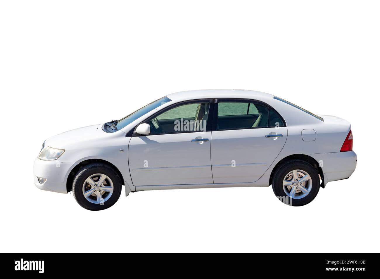 Toyota corolla side view on white isolated background: Swat, Pakistan ...