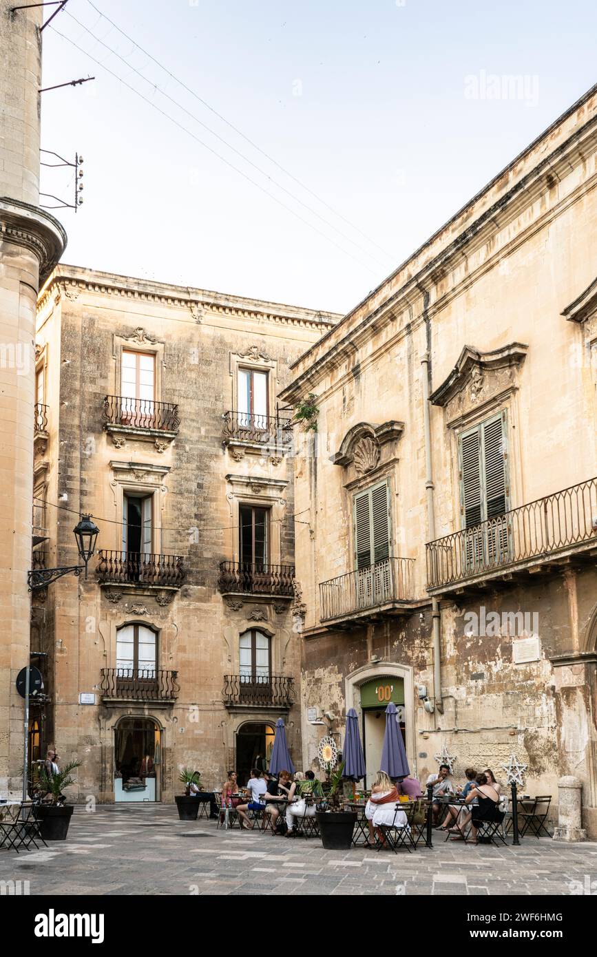 Historic centre of Lecce, Salento, Puglia, Italy Stock Photo - Alamy
