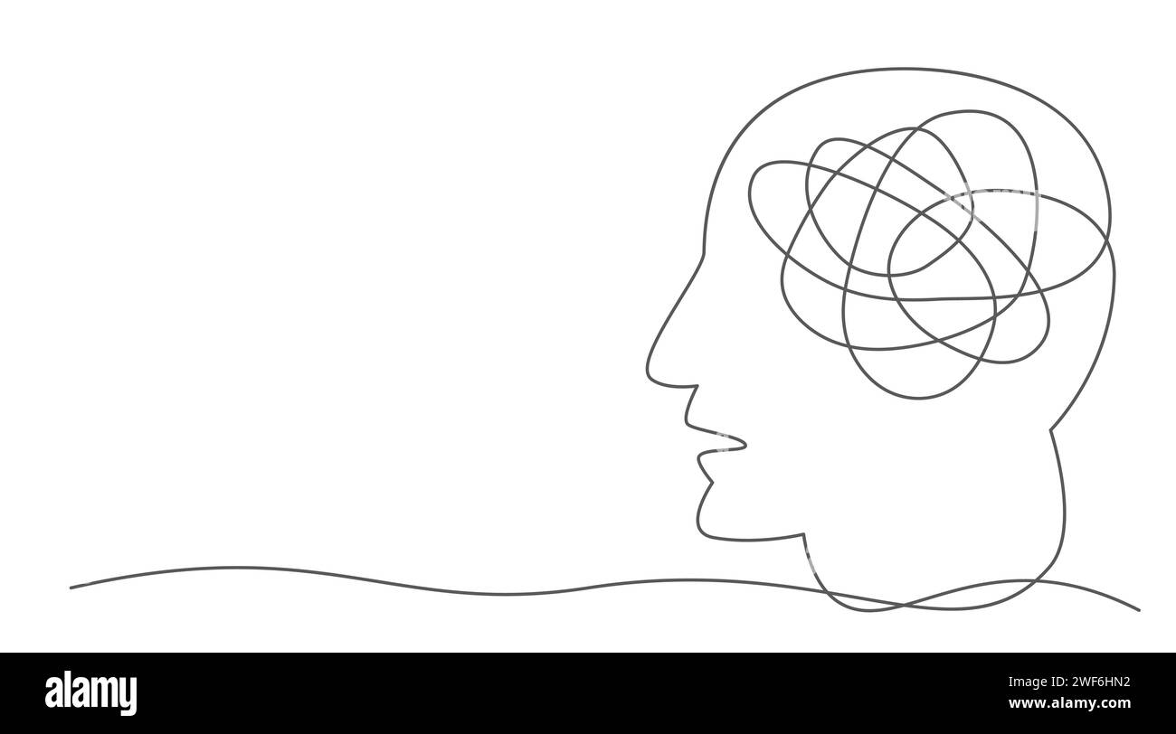 One line drawing scribble Stock Vector Images - Alamy
