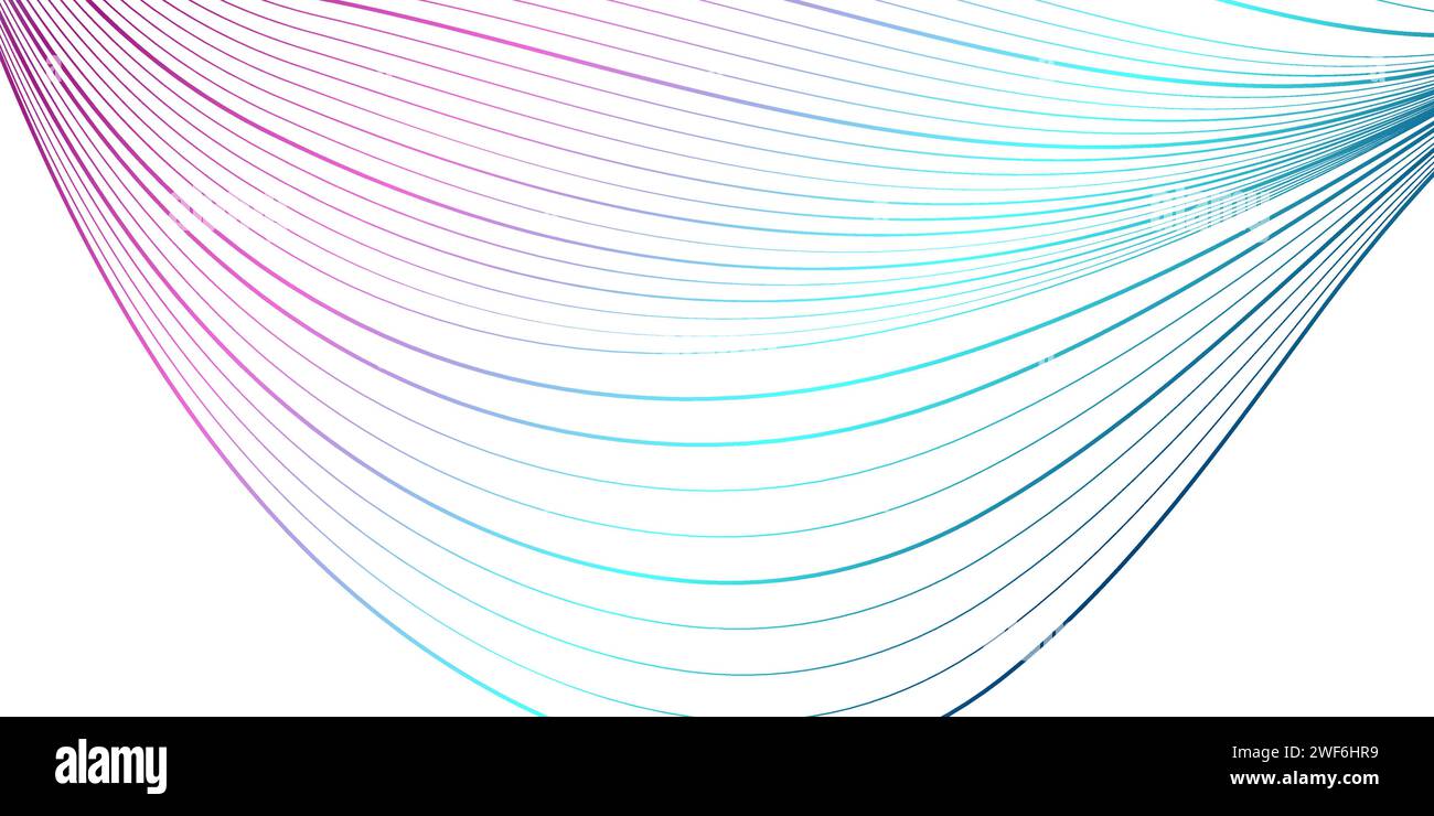 Blue and violet shiny wavy lines abstract elegant background. Vector ...