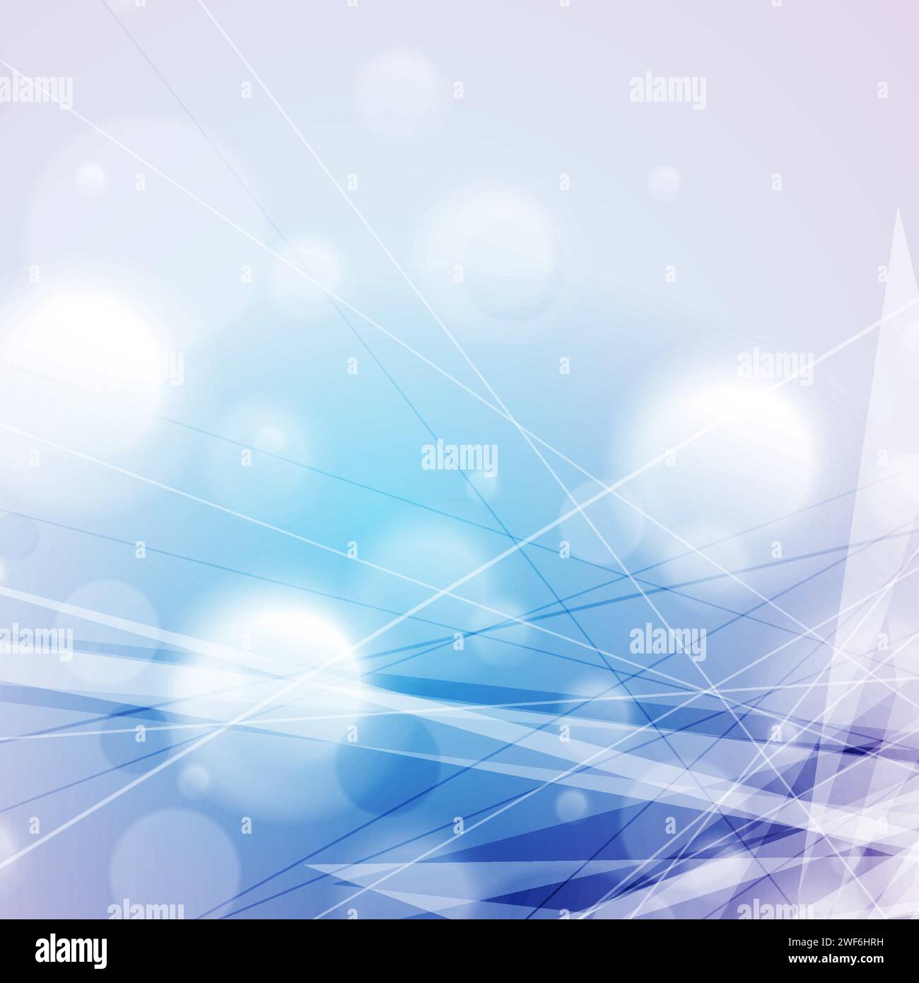 Blue violet shiny tech abstract background with bokeh particles. Vector ...
